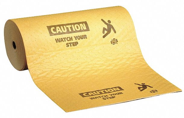 Pig Absorbent Roll,Universal,Yellow,75 ft.L MAT607-81 - Walmart.com
