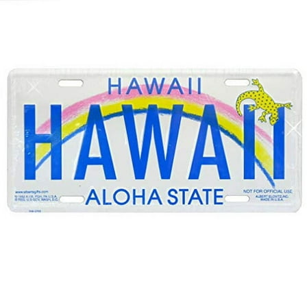 Hawaiian Islands Metal Magnet 50th. State License Plate - Walmart.com