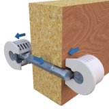 100 Pack Titus System 6 Double-Ended Dowel for Back to Back 3/4" (19mm ...