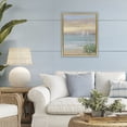 Stupell Industries Sailboats Beyond Sandy Shore Gold Framed Floater ...