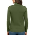 Qwertyu Sweaters for Women Turtleneck Sweater Pullover Solid Color ...