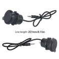 Car Dashboard Flush Mount USB 3.0 and 3.5mm AUX Extension Cable Kit ...