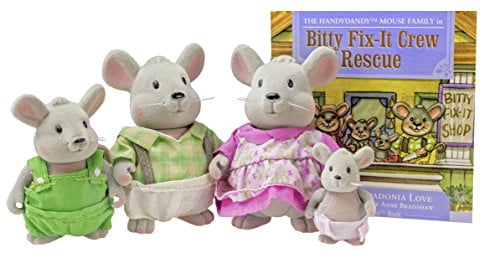 Li'l Woodzeez Handydandys Mouse Family Set with Storybook - Walmart.com