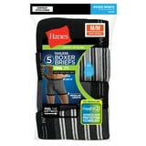 Men's 5-Pack Sports-Inspired Stripe Ringer Boxer Brief - Walmart.com