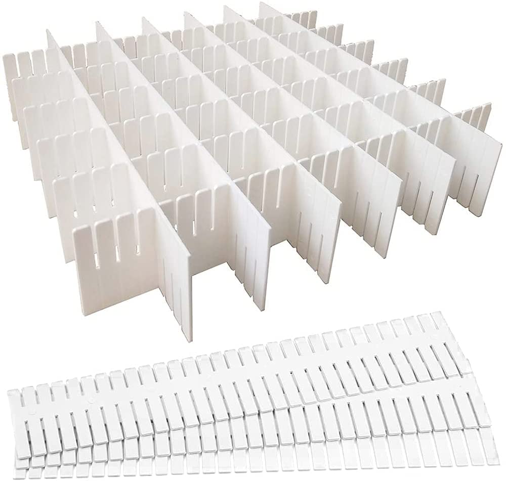 Drawer Dividers Organizers 8 Pack, Adjustable Kitchen Drawer Organizer ...
