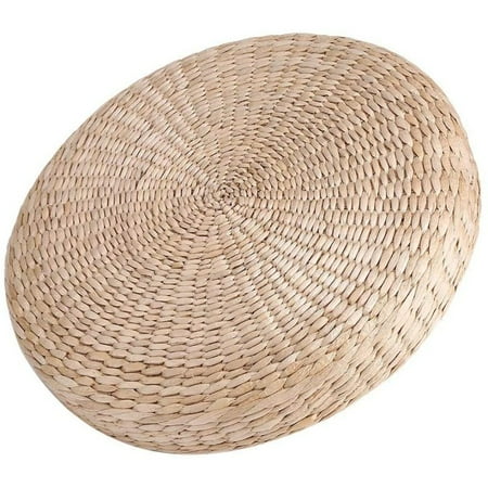 Round Tatami Pad, Round Pouf Tatami Cushion Floor Cushions Straw ...