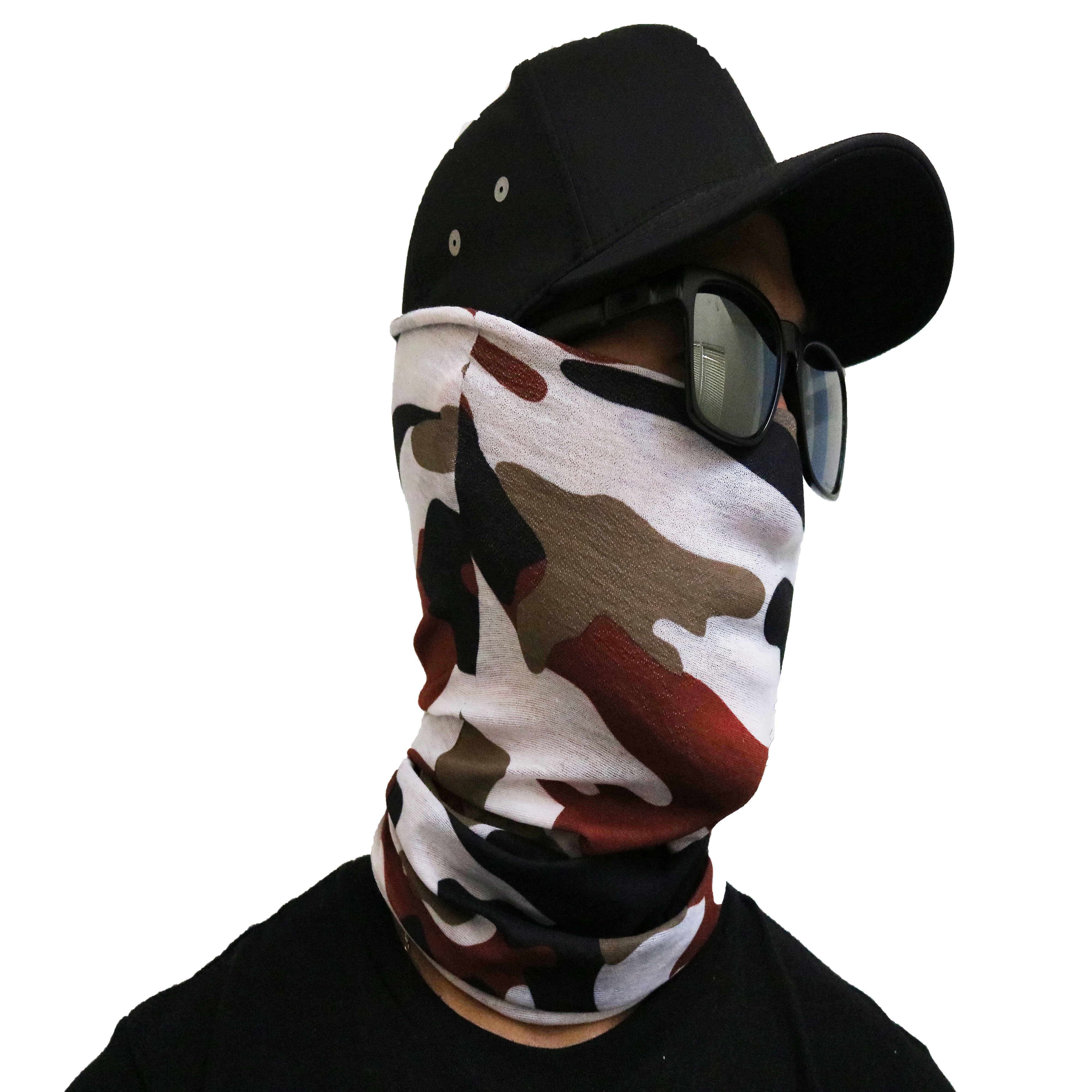 Tactical Camouflage Face Mask Neck Gaiter Bandana Seamless ...