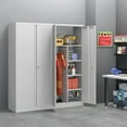 Coolsun Metal Wardrobe Closet with lock, 71" Modern Wardrobe Storage ...
