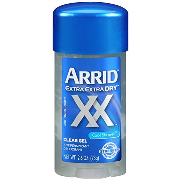 ARRID Extra Dry Anti-Perspirant Deodorant Clear Gel Cool Shower, 2.6 Oz ...