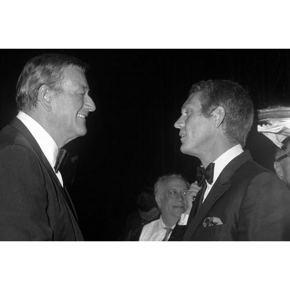 Steve McQueen John Wayne smiling at each other Legends 24x36 Poster ...