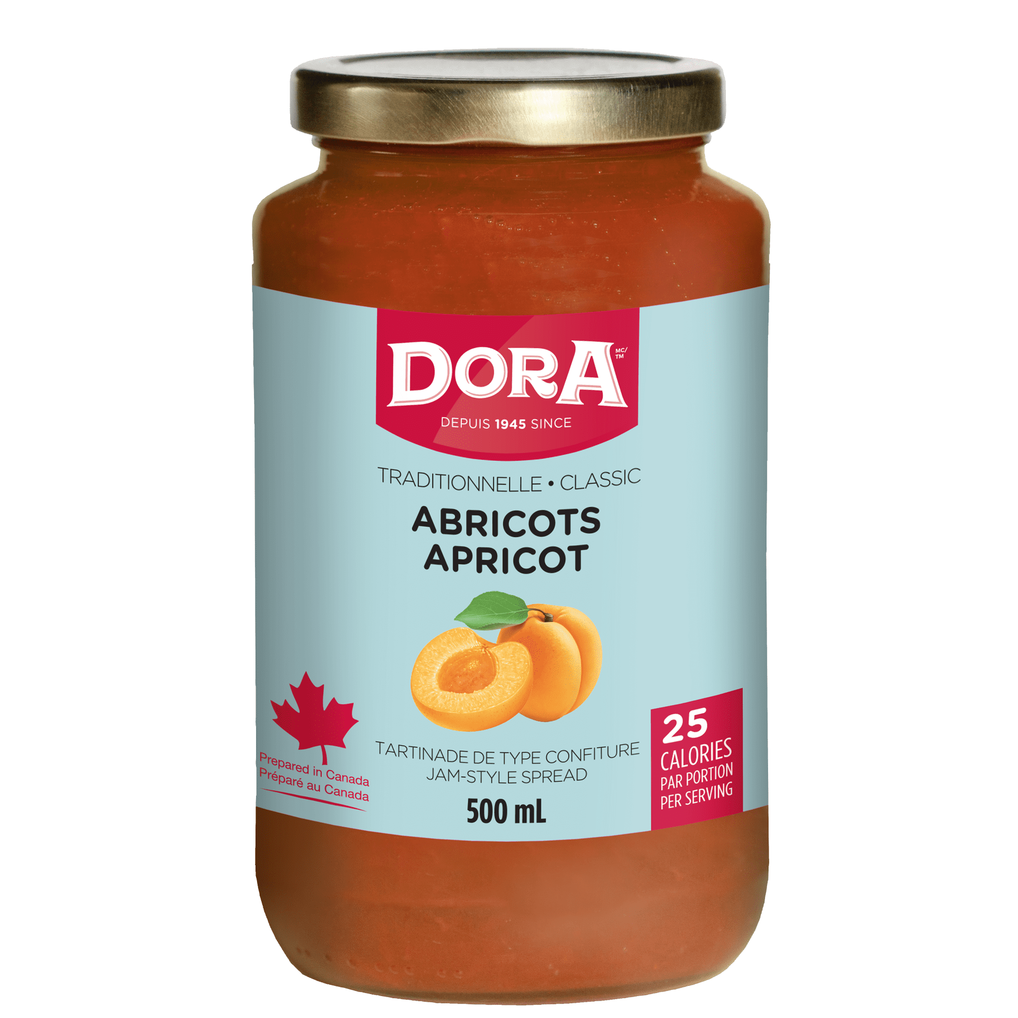 Click here for Dora Apricot Traditional Light Spread 500 Ml prices