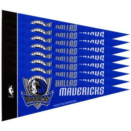 NBA Dallas Mavericks Royal Blue 8-Pack 4" x 9" Mini Pennant Set ...