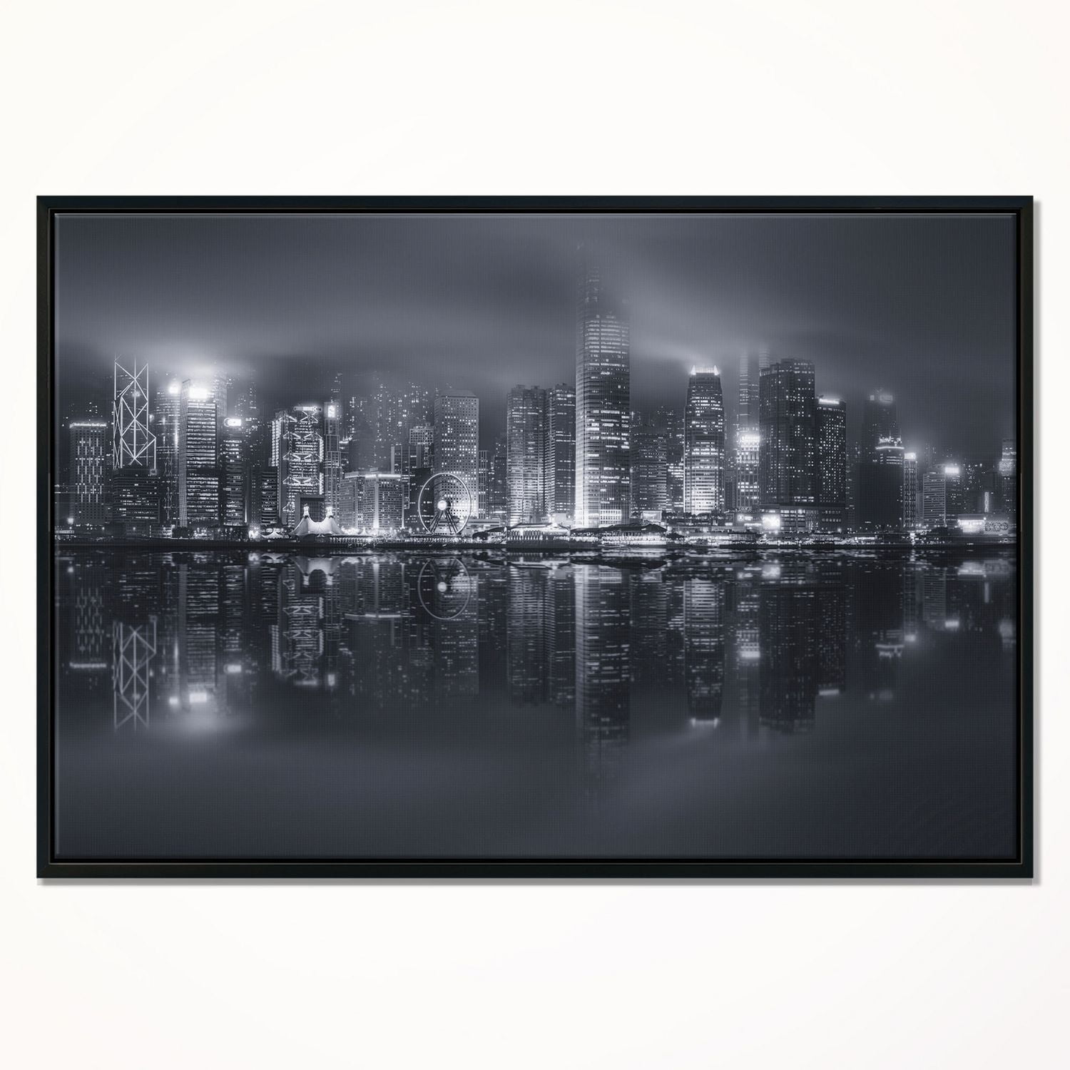 Click here for Designart Design Art Hong Kong Black And White Sky... prices