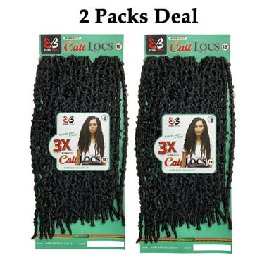 Fayasu 18 Inch 6 Packs Nu Faux Locs Crochet Hairs Synthetic Hair ...