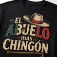 El Abuelo Mas Chingon T-Shirt, Funny Grandpa Spanish Graphic Tee ...