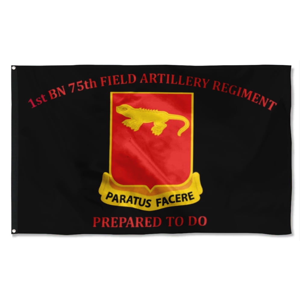 75th Field Artillery Regiment Flag 3x5Feet Military Banner with 2 Brass ...