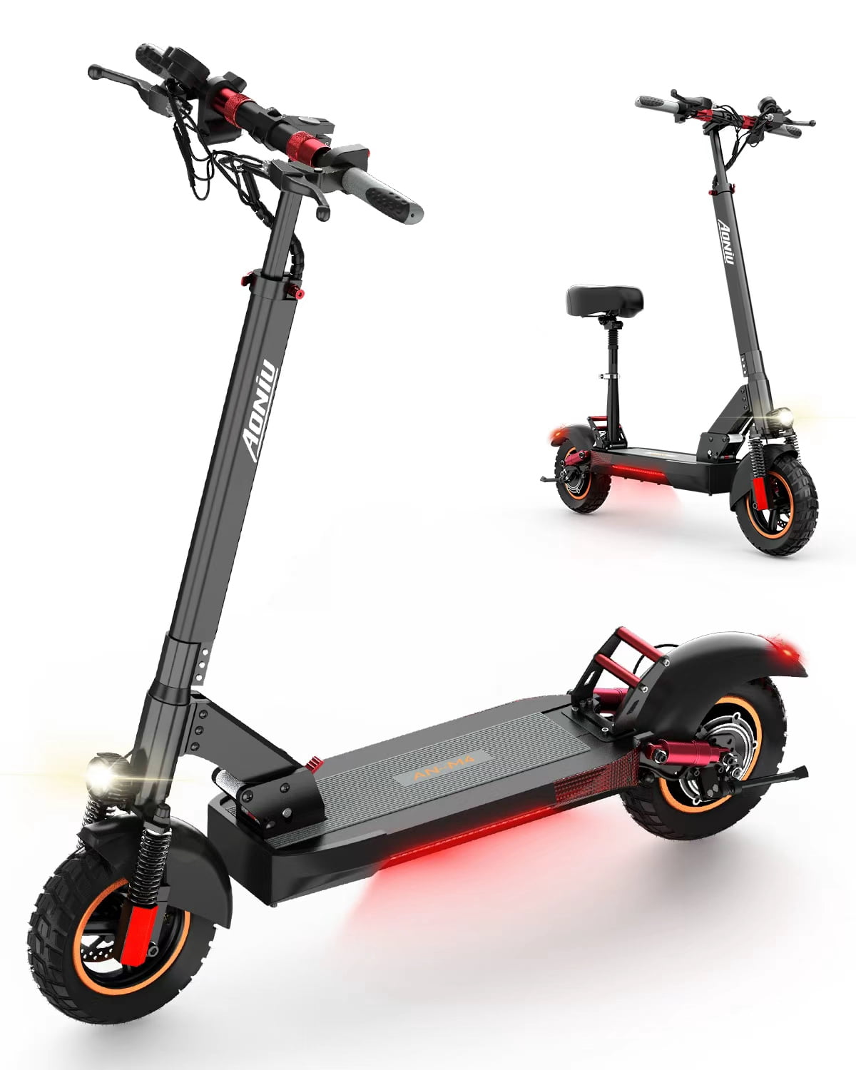 AONIU M4 Electric Scooter for Adults Escooter with Seat Off Road E ...