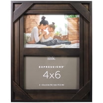 Studio Decor Expressions 2 Opening 4" x 6" Silver Collage Frame with ...