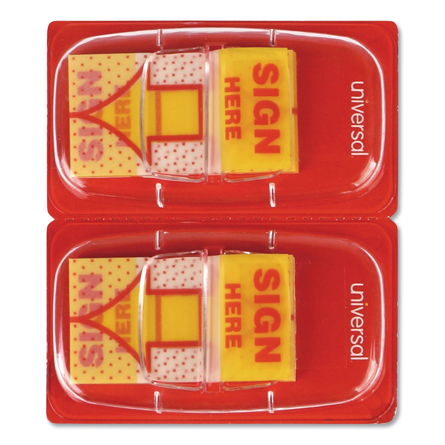 Universal Deluxe Message Arrow Flags, Sign Here, Yellow, 500/Pack ...