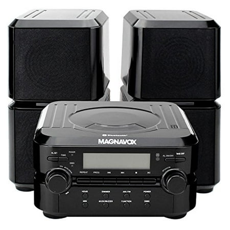 Magnavox Mm435 Black 3Pc Cd Shelf Stereo System Am Fm Radio - Walmart.com