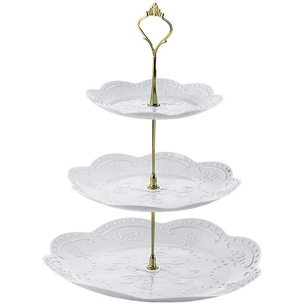3-Tier Dessert Stand Fruit Plate Candy Cupcake Serving Tray Fruit Candy ...