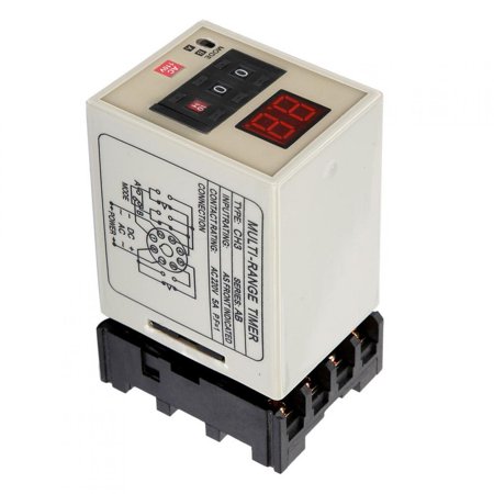 LAFGUR Delay Time Relay, Stable Medium Power High Precision 24V Digital Delay Timer Relay, For ...