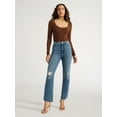Sofia Jeans Paloma Slim Straight Super High Rise Jeans - Walmart.com