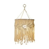 perfeclan Macrame Lamp Shade Hanging Light Cover Boho Ceiling Light ...