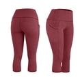 Women's High Rise Tummy Smoothing Cropped Leggings, Functional Side ...