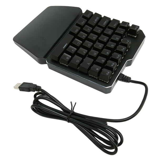 Half Keyboard,One Handed Keyboard 35 Mini Gaming Key Board One Handed ...