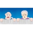 Dengmore Spying Fence Peeker Yard Art, Garden Nosy Neighbor Funny Old ...