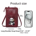Classic Women Phone Bag Classic Pattern Lightweight Bag PU Leather Gift ...