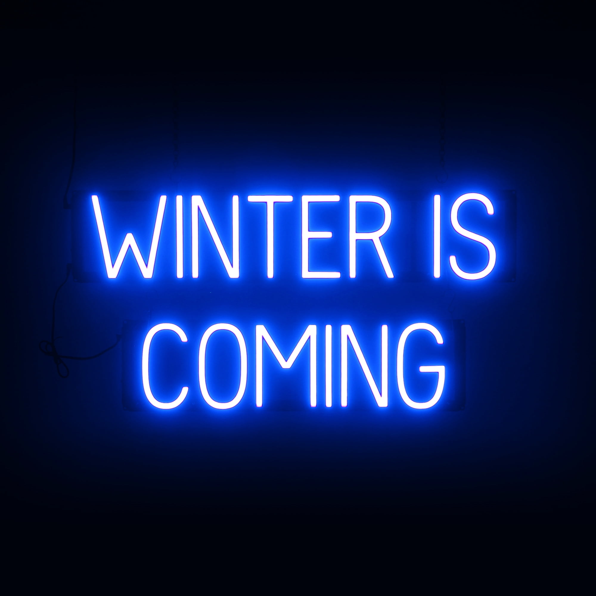 SpellBrite WINTER IS COMING LED Sign for Business. 29.9" x 15" Blue ...