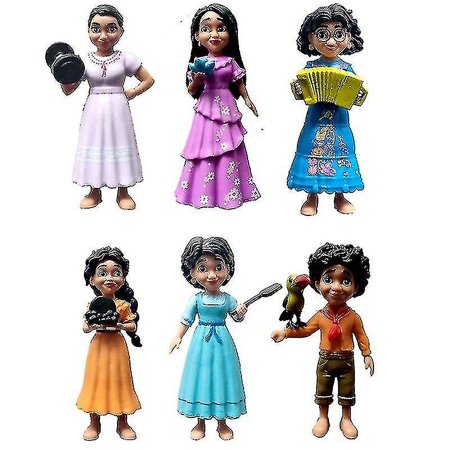 SEBNEEI,6pcs Encanto Mirabel Madrigal Action Figures Toy Princess Model ...