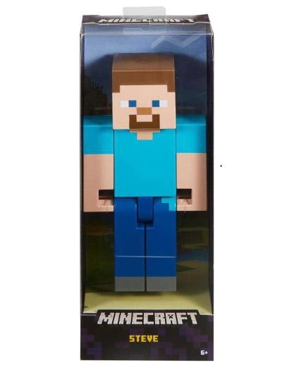 Minecraft Large-Scale Steve 8.5-inch Pixelated Figure - Walmart.com