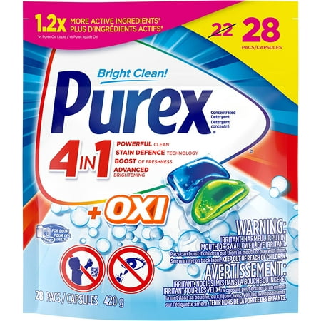 Sunlight Purex Plus OXI Laundry Detergent (28 Washloads), Concentrated ...