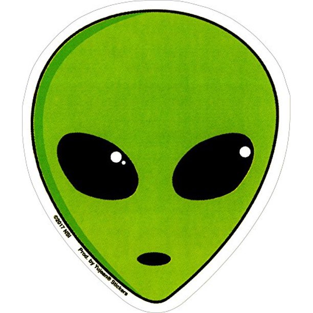Alien Head Celestial, Officially Licensed Original Artwork, 3.75" x 4. ...