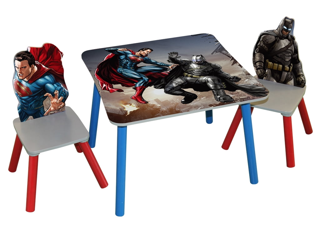 O'Kids Superman Dawn of Justice Wooden Table and Chairs Set - Walmart.com