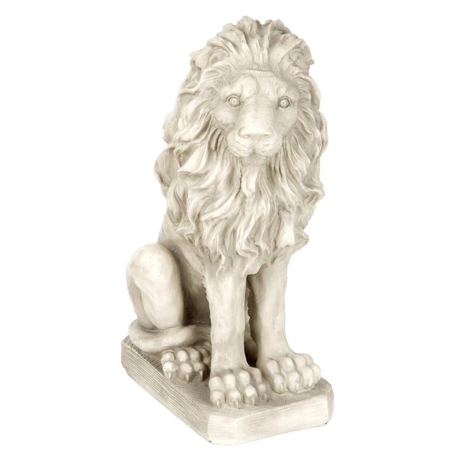 Design Toscano Mansfield Manor Lion Sentinel Statue: Looking Right ...