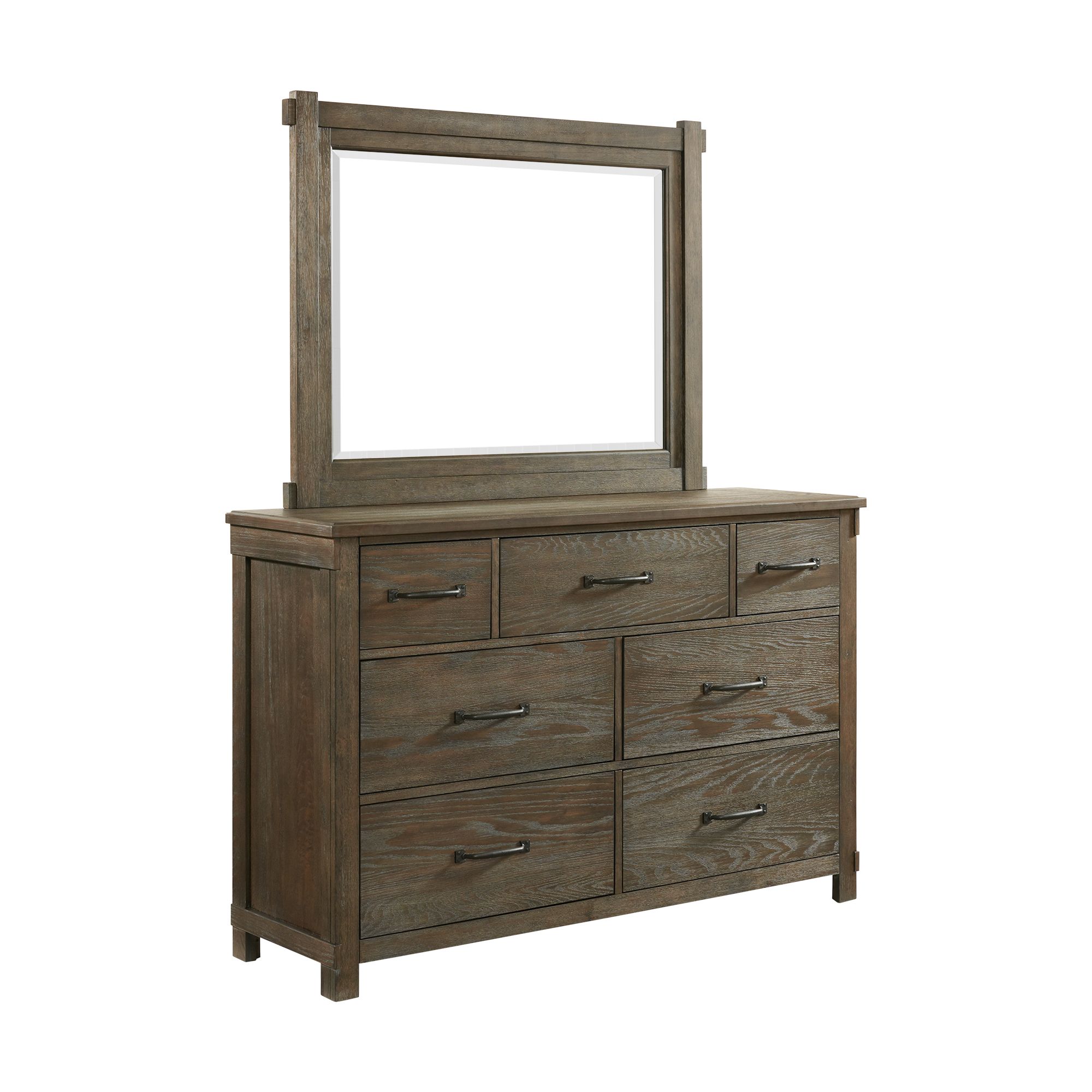 Picket House Furnishings Jack 7-Drawer Dresser with Mirror Set ...