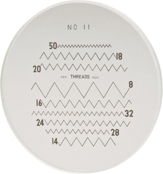 SPI 1 Inch Diameter, Optical Comparator Chart and Reticle - Walmart.com