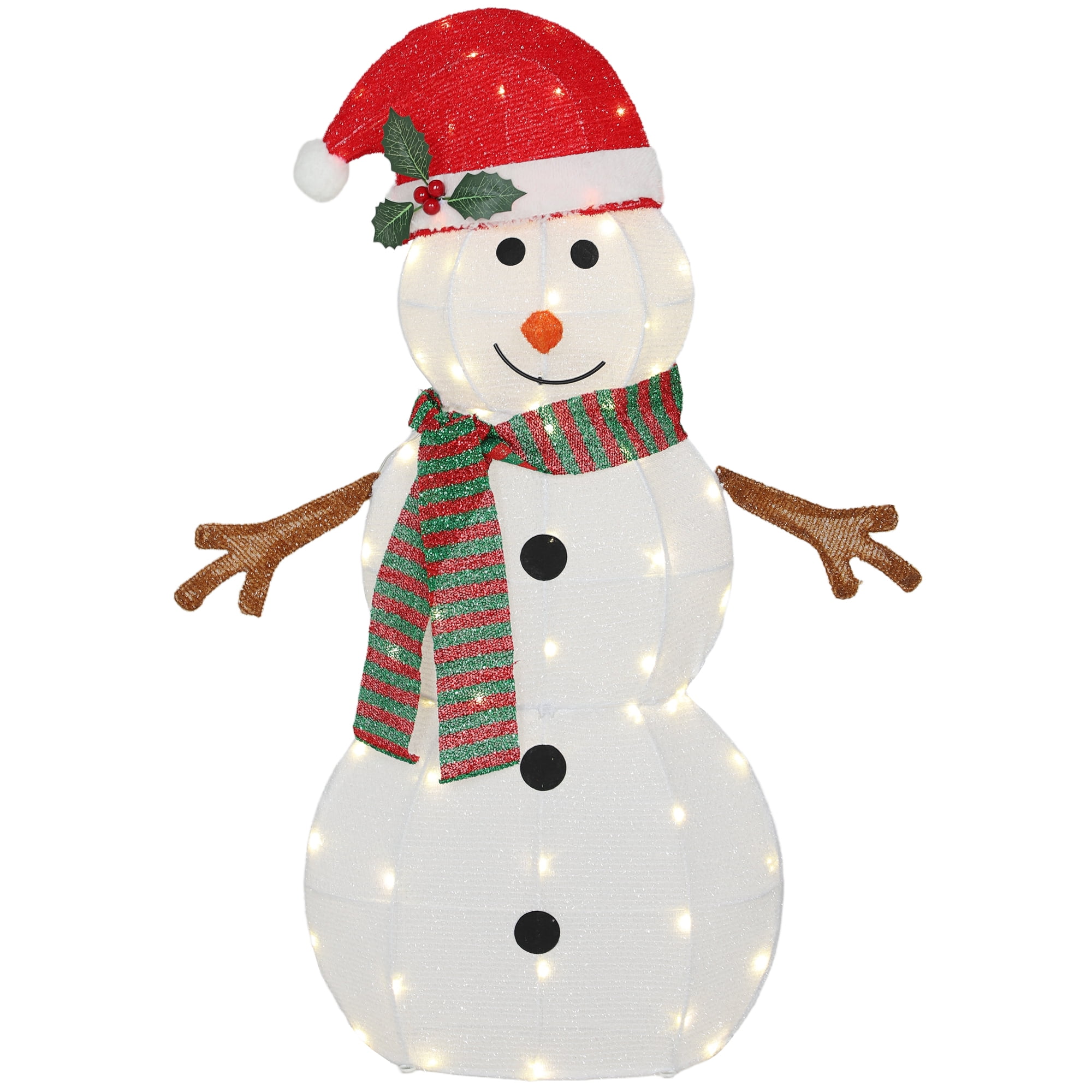 Click here for Outsunny Lighted Snowman  Outdoor Christmas Decora... prices