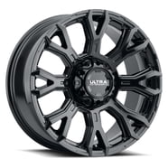 17" Black With Diamond Cut Face Recluse 419 Wheel by Ultra Wheel 419 ...