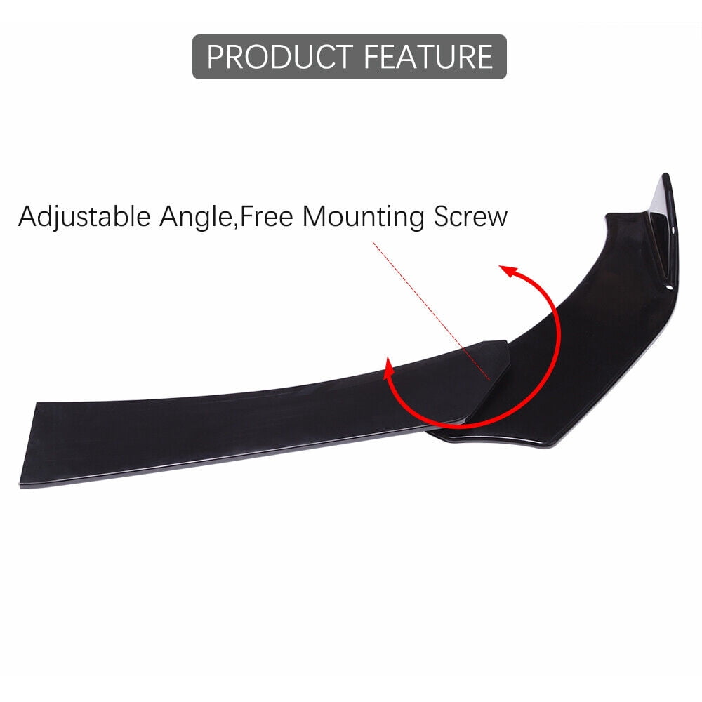 Buy For Universal Car Front Bumper Lip Spoiler Splitter Body Kit ...
