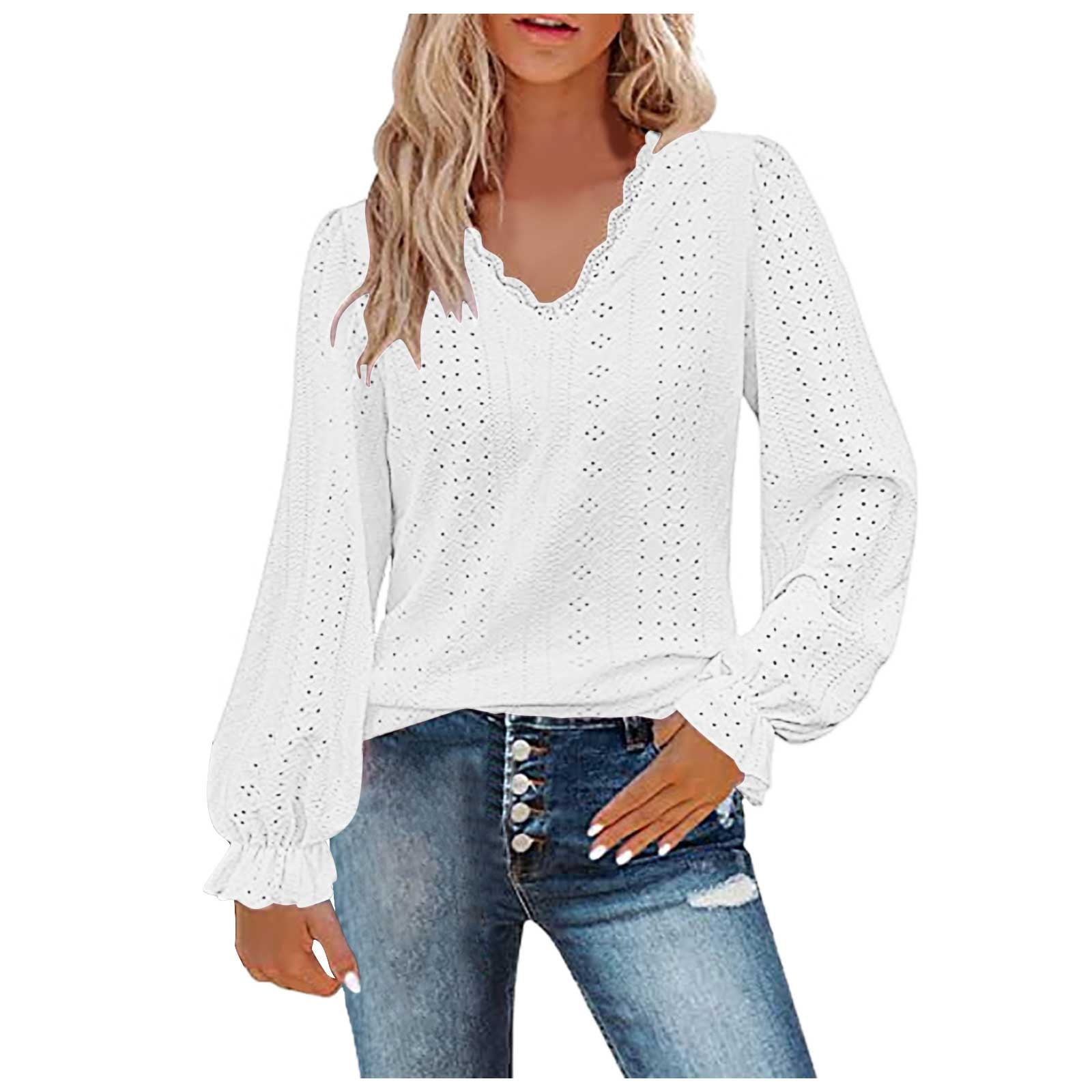 Click here for Hxwchs Soft Casual T-Shirt Womens Autumn Casual Ho... prices