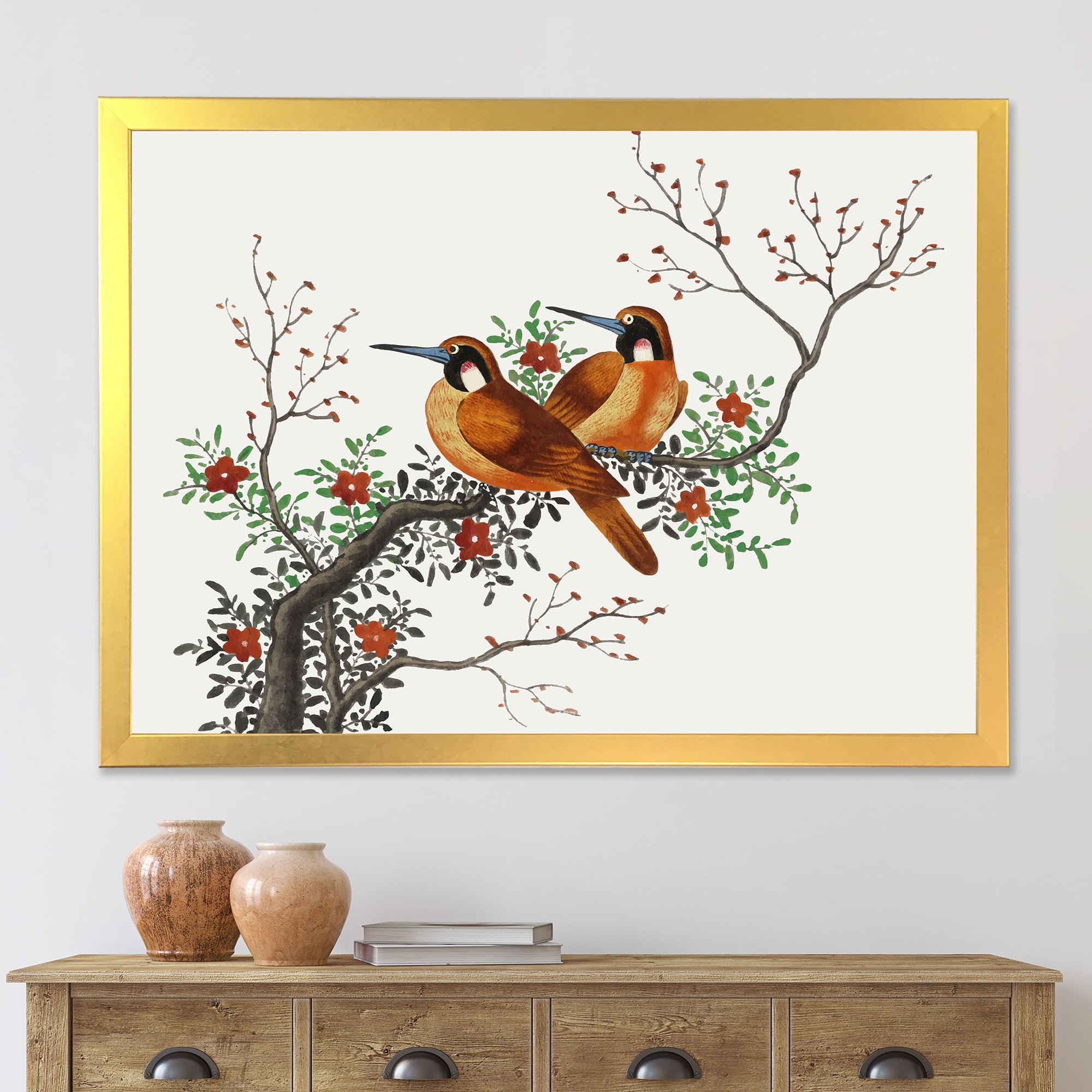 Framed Tree Branch Art