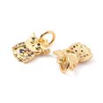 10pc Rack Plating Brass Micro Pave Cubic Zirconia Charms with Jump Ring ...