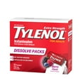 Tylenol Extra Strength Dissolve Packs with Acetaminophen, Berry, 32 ct ...