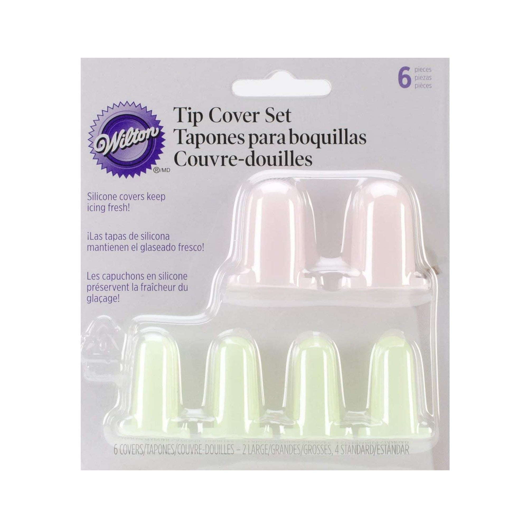 Wilton Silicone Cake Decorating Frosting Tip Cover Set - 6 Pieces ...