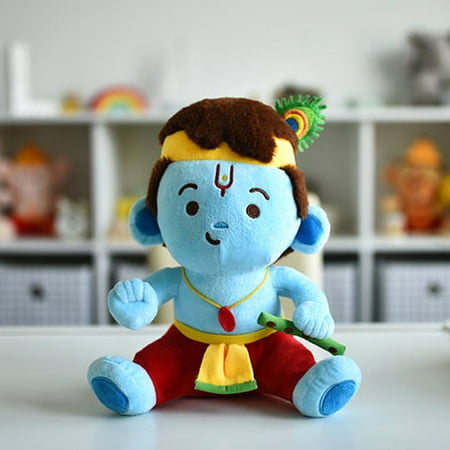 MODI TOYS Krishna Plush (10 inch - Medium) Mantra Singing Plush Toy ...